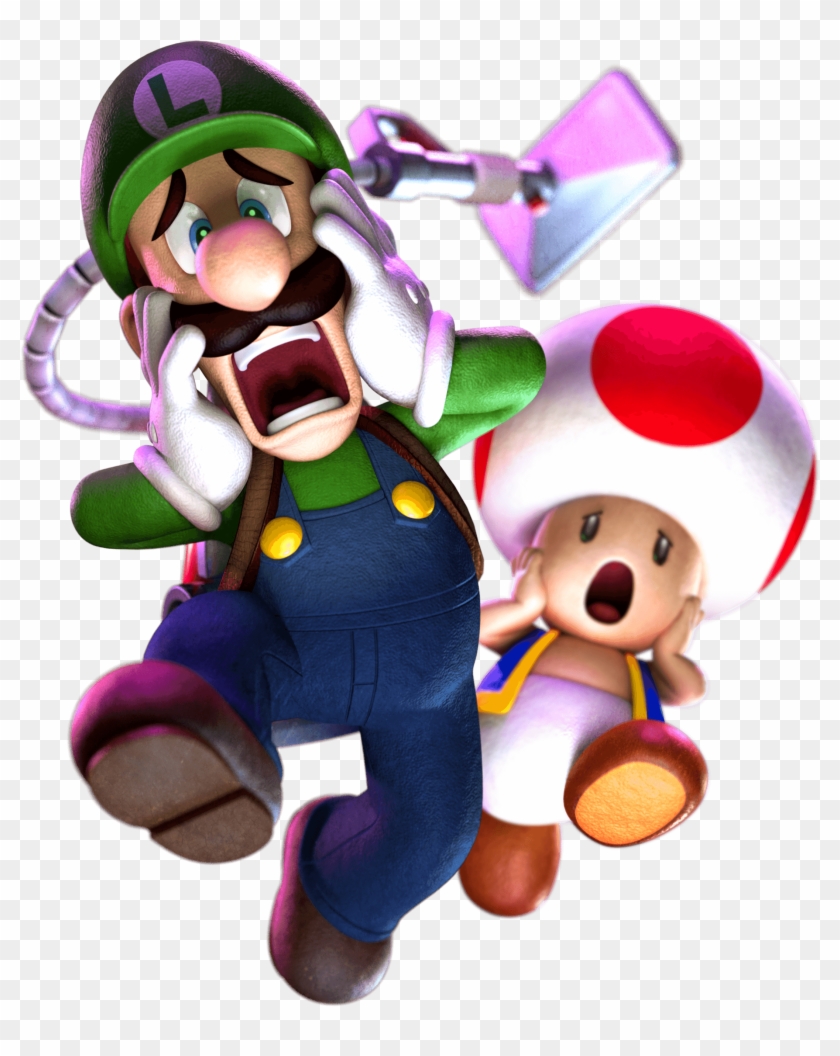 Luigi Ghostbuster And Toad Scared - Luigi's Mansion: Dark Moon, HD Png ... Luigi Ghostbuster And Toad Scared - Luigi's Mansion: Dark Moon, HD Png ...