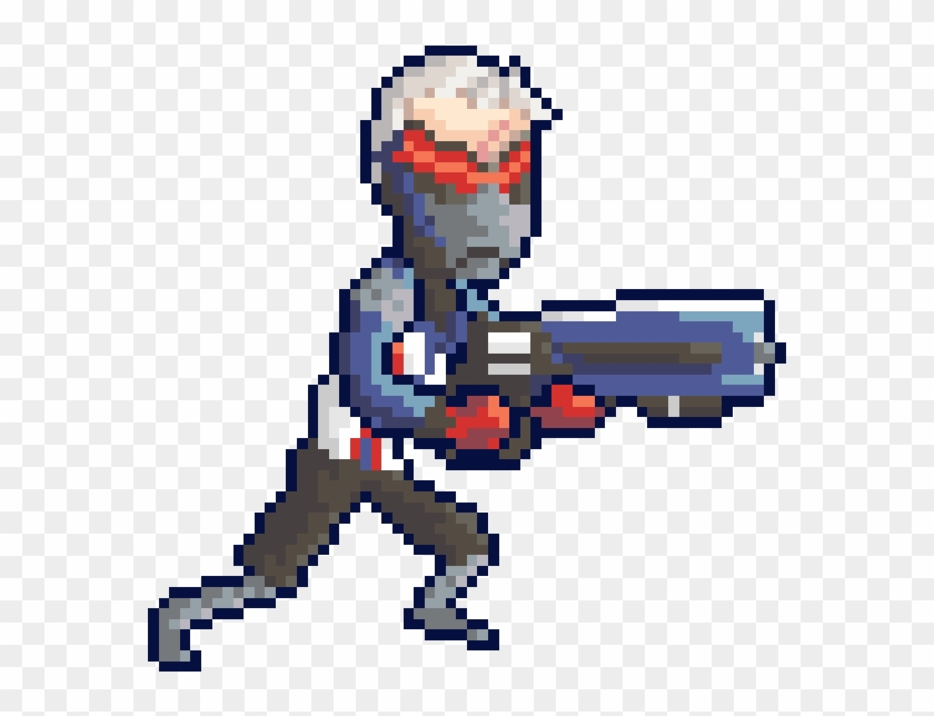 Soldier 76 Pixel Gif , Png Download - Transparent Soldier 76 Gif, Png ...
