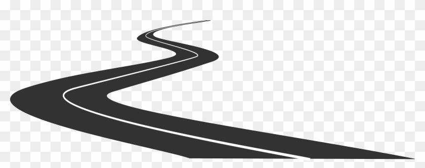 Curved Road Png - Road Drawing Png, Transparent Png - 2400x835(#284430 ...