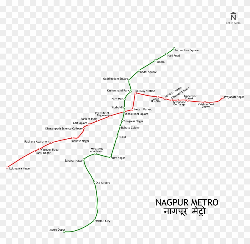 Nagpur Metro Rail Map - Map, HD Png Download - 5961x5536(#2806958 ...