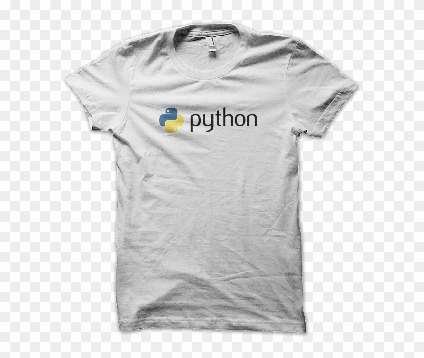 This Shirt Has A Large Python Logo Across The Front - Mockup, HD Png ...