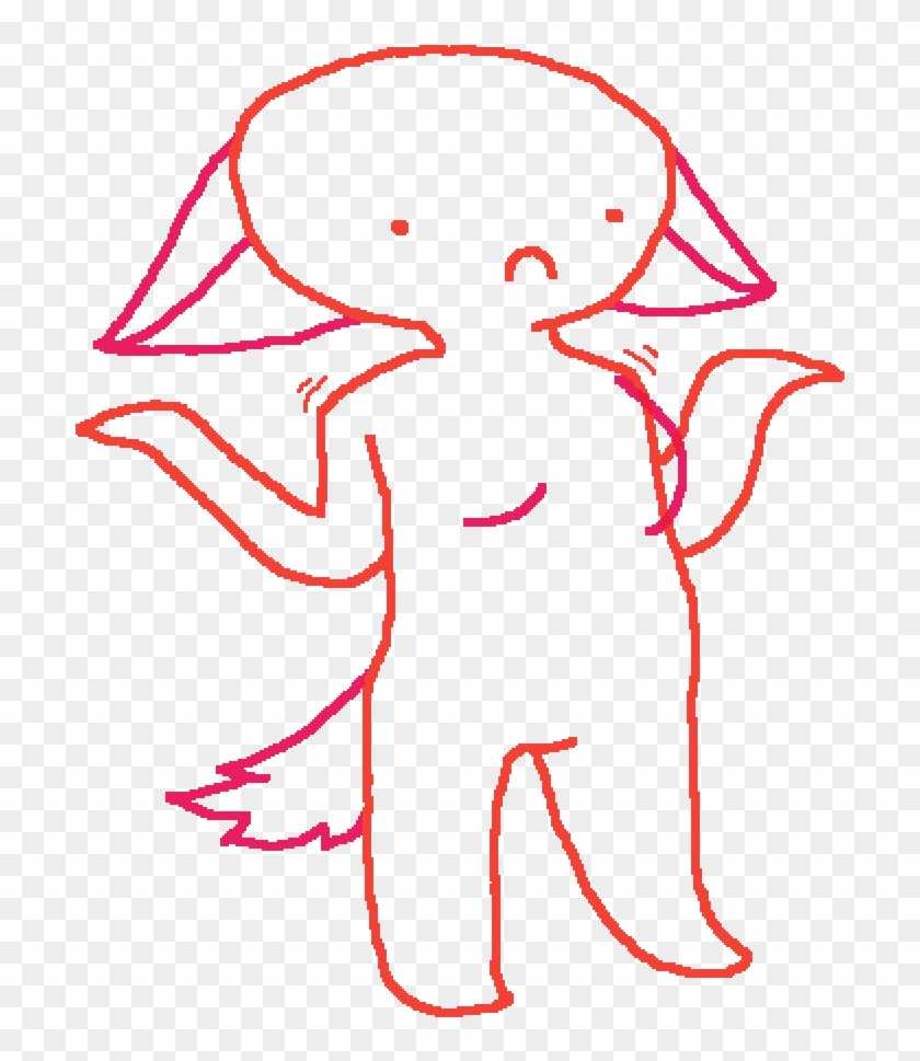 Shrug Base - Drawing, HD Png Download - 800x1000(#2817679) - PngFind