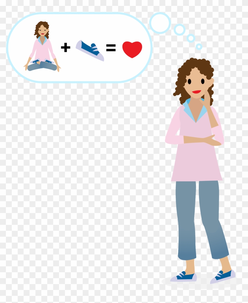 Linda Rosenberg Standing In Contemplation, Thought - Cartoon, HD Png ...