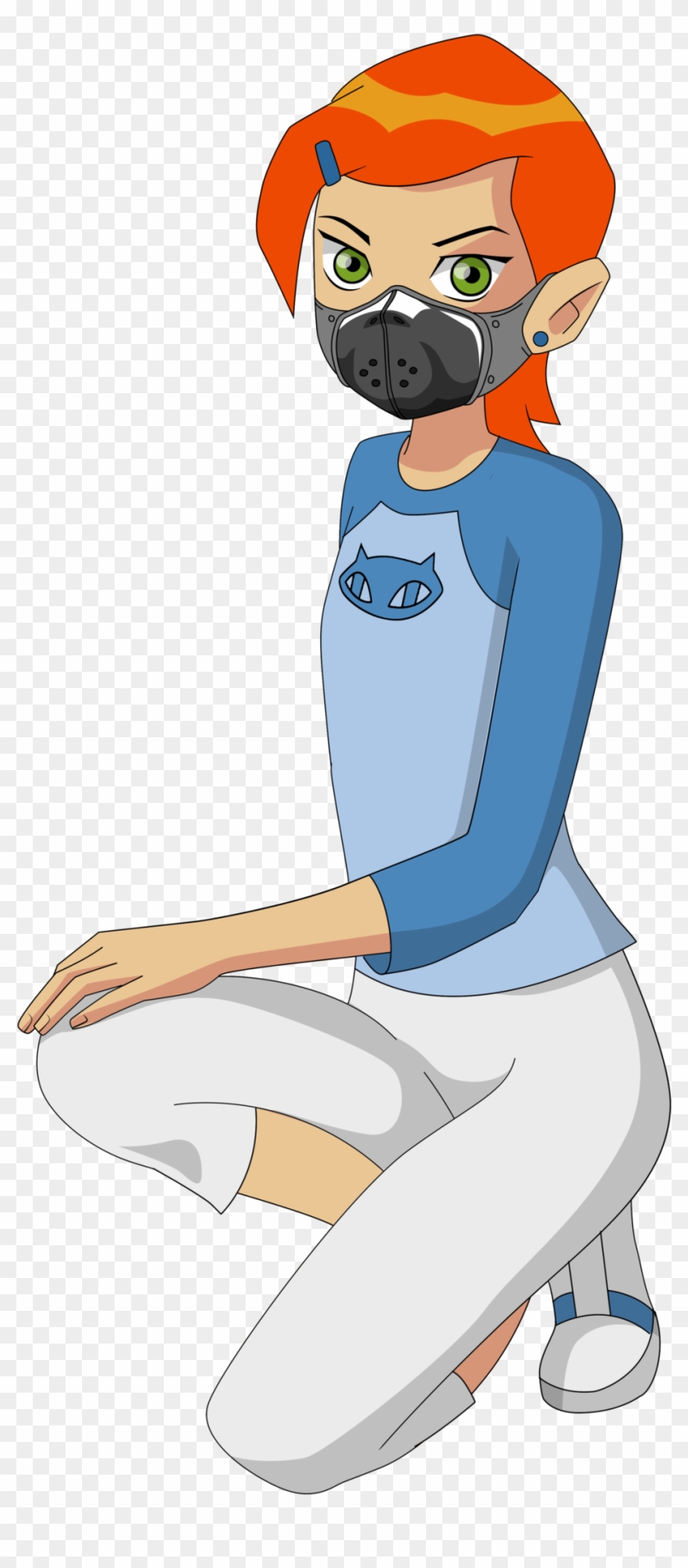 Face Mask Png , Png Download - Ben 10 Gwen, Transparent Png - 953x2127 ...