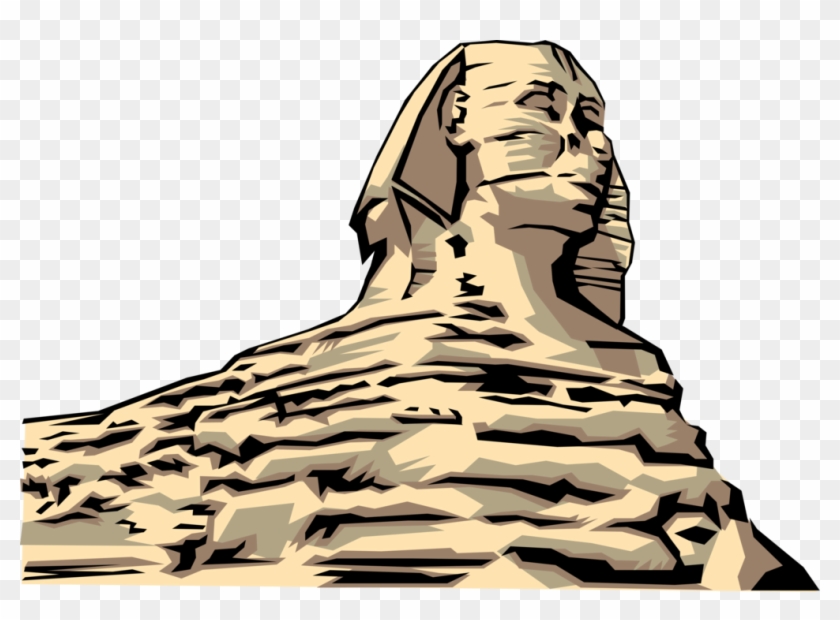 Vector Illustration Of Great Sphinx Of Giza Mythical - Sphinx Clipart ...