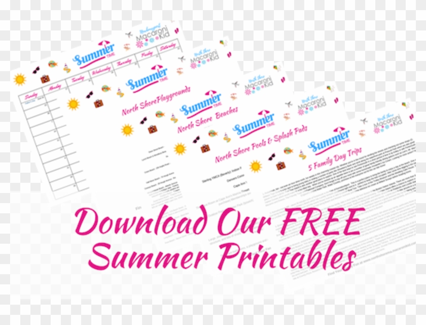 Plan Your Summer With Our Free Printables ☀️ - Colorfulness, HD Png ...