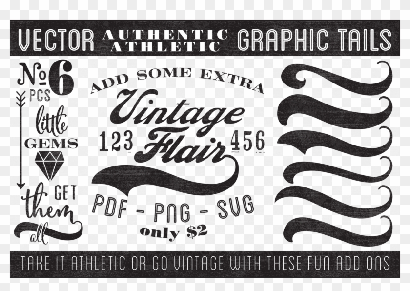 Png Black And White Graphic Tails By Nonna Illustration - Text Tails ...