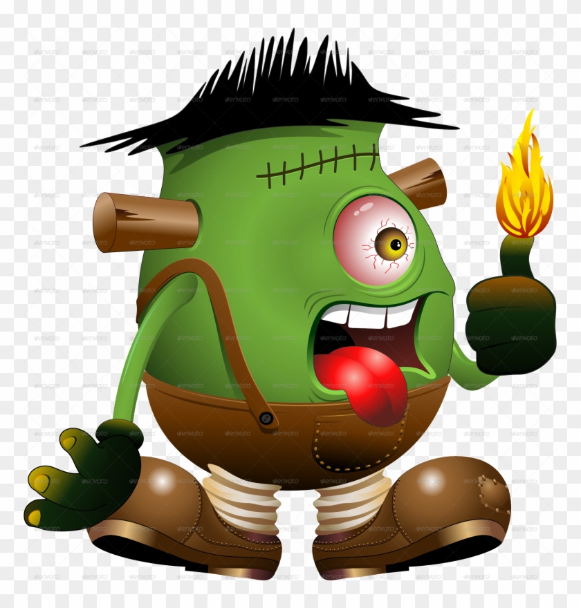 Head Clipart Frankenstein - Frankenstein Cartoon, HD Png Download ...