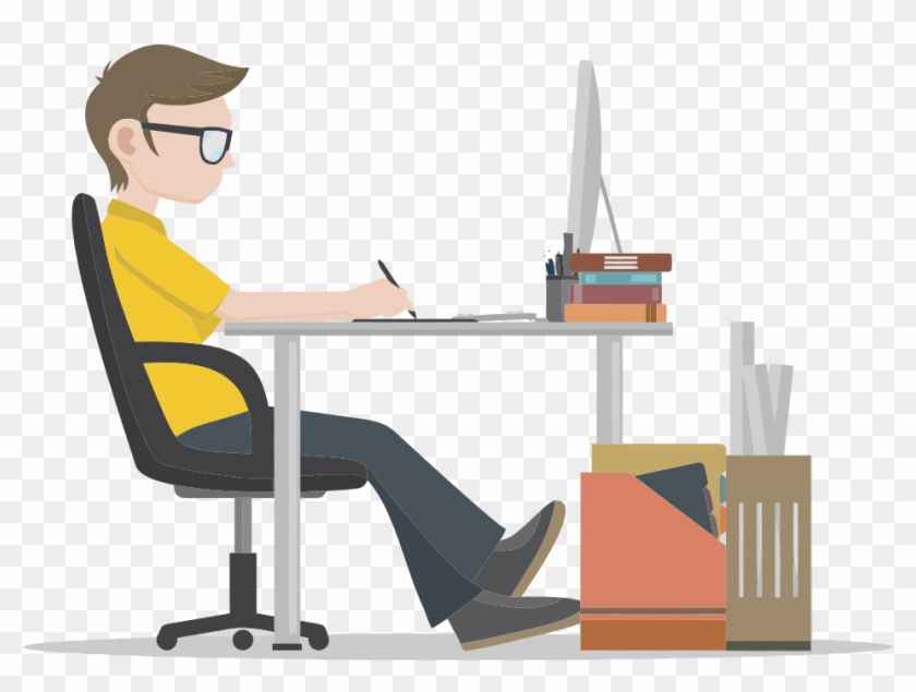 Designer At Work - Graphic Designer Clipart Transparent, HD Png ...