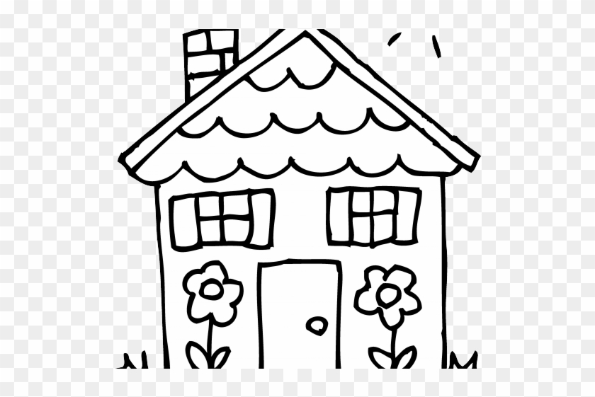 House Black And White Clipart