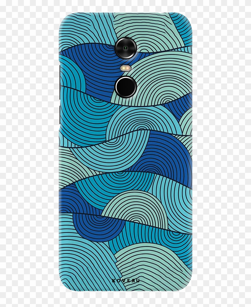 Blue Ocean Waves Pattern Cover Case For Redmi Note - Mobile Phone Case ...