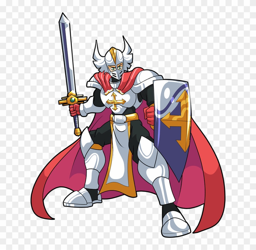 Silvershield Paladin - Cartoon, HD Png Download - 640x738(#2899273 ...
