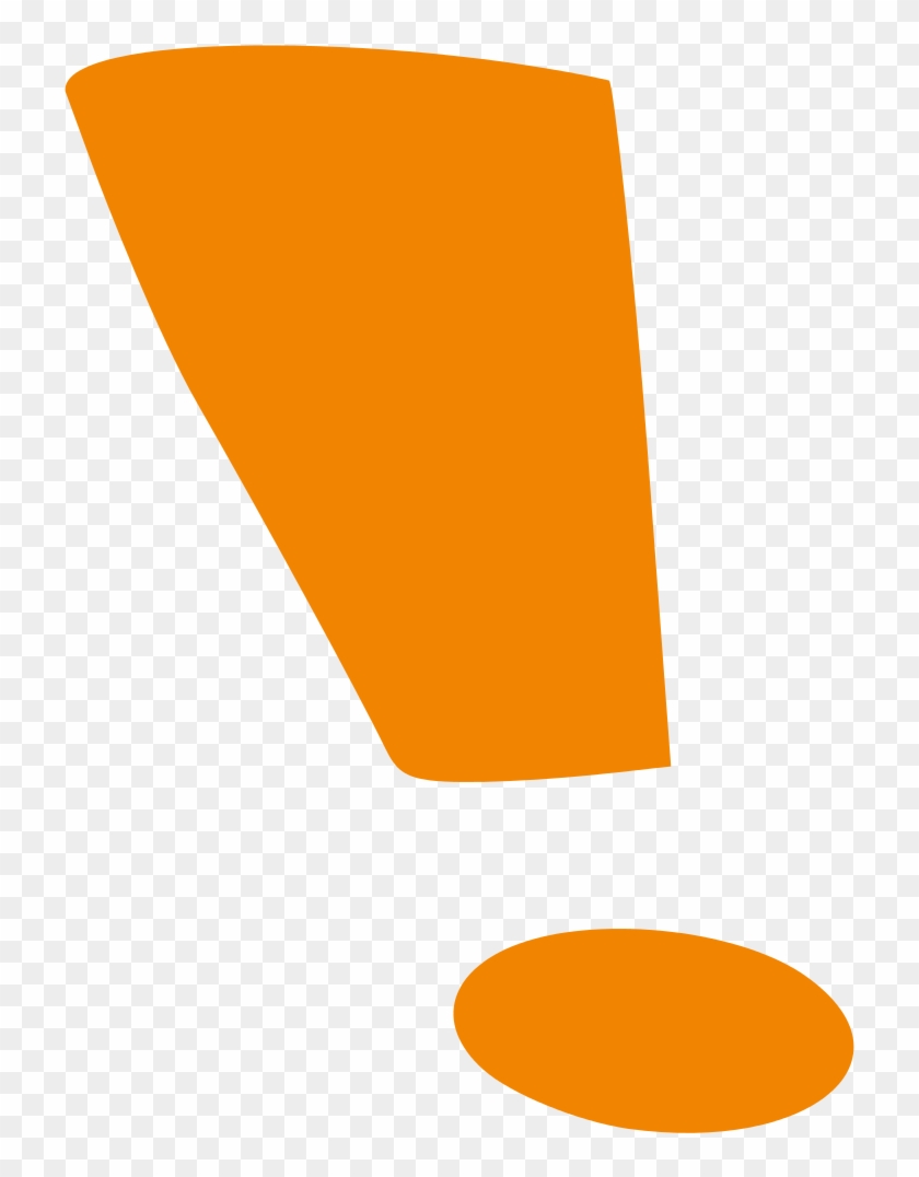 Orange Exclamation Mark - Orange Exclamation Mark Logo, HD Png Download ...