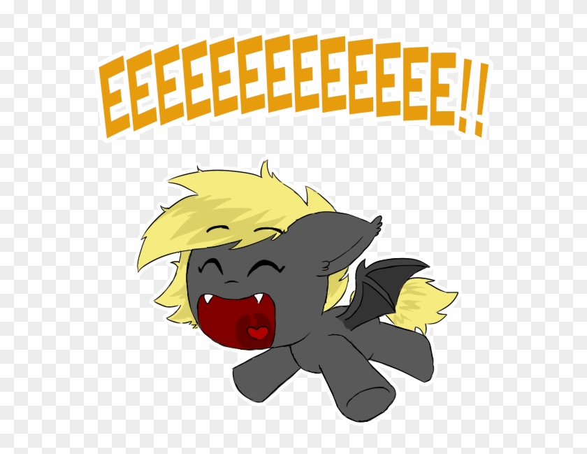 Sanyo2100, Bat Pony, Cute, Eeee, Exclamation Point, - Cartoon, HD Png ...