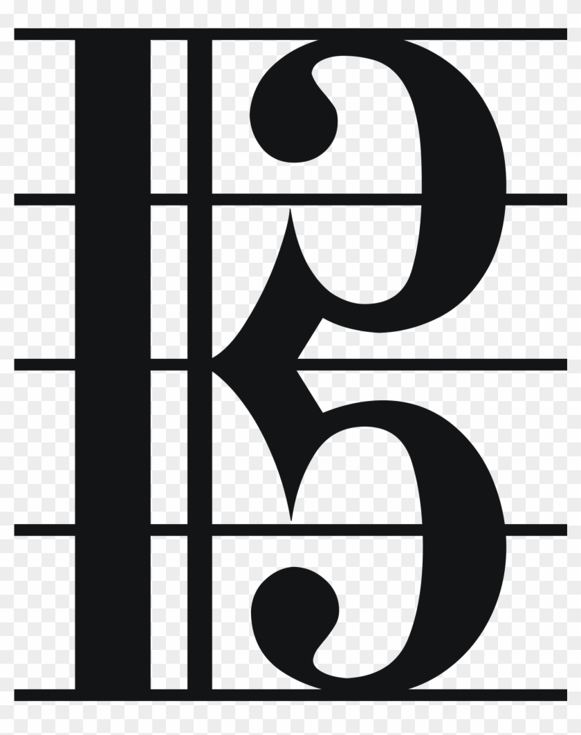 C Vector Clef - Alto Clef, HD Png Download - 2000x2358(#2909373) - PngFind
