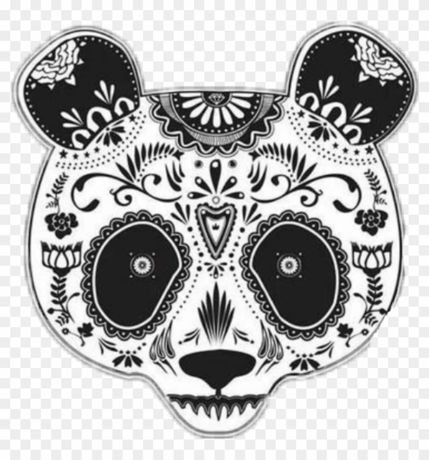 #panda Sugar Skull - Panda Sugar Skull, HD Png Download - 1024x1024 ...