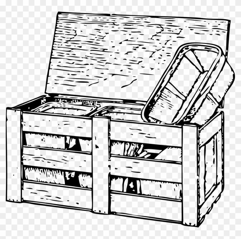 Crate Wooden Box Drawing Shipping Containers - Drawings Of Crates Of ...