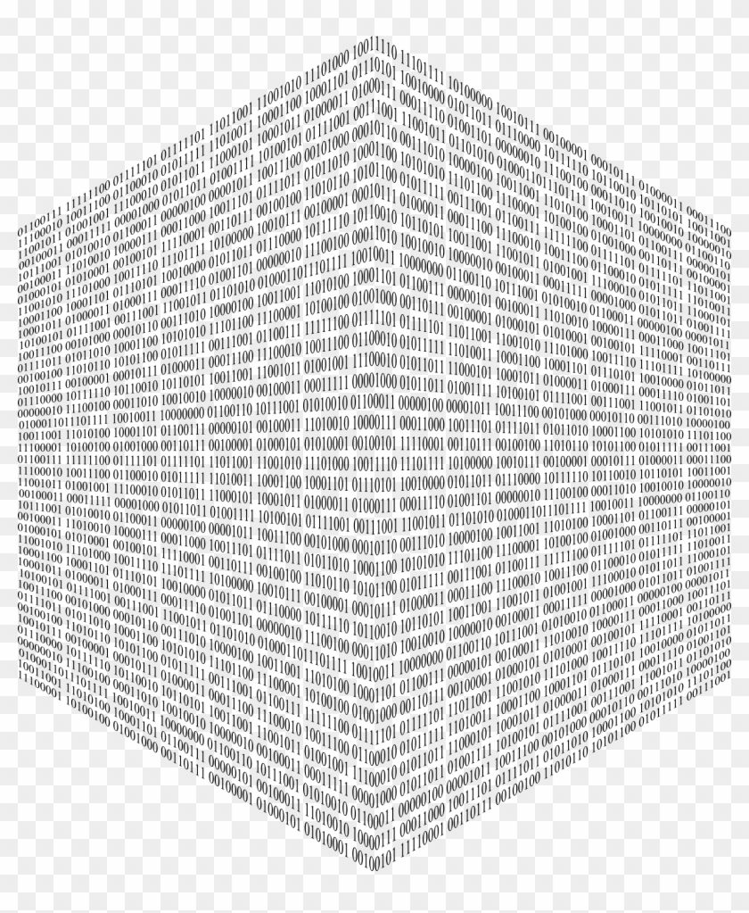 Cube With Binary Code - Transparent Binary Cube Png, Png Download ...