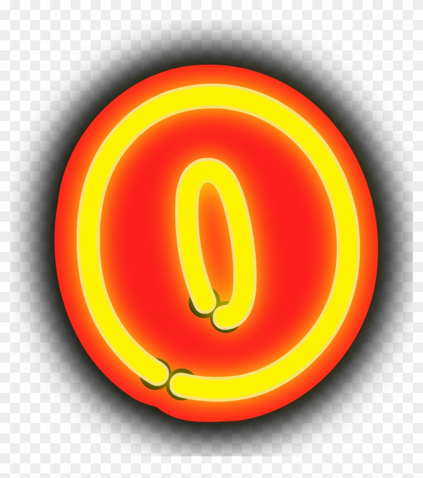 This Free Icons Png Design Of Neon Numerals-0 - Neon Number 0 Png ...