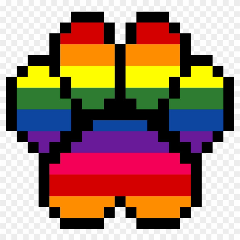Rainbow Dog Paw - Paw Print Pixel Art, HD Png Download - 1196x1144 ... Rainbow Dog Paw - Paw Print Pixel Art, HD Png Download - 1196x1144 ...