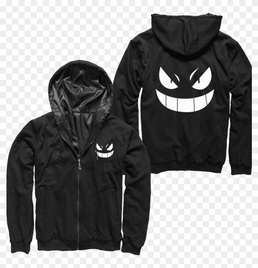 Gengar Spring Hoodie - Hood Star Jacke, HD Png Download - 801x793 ...