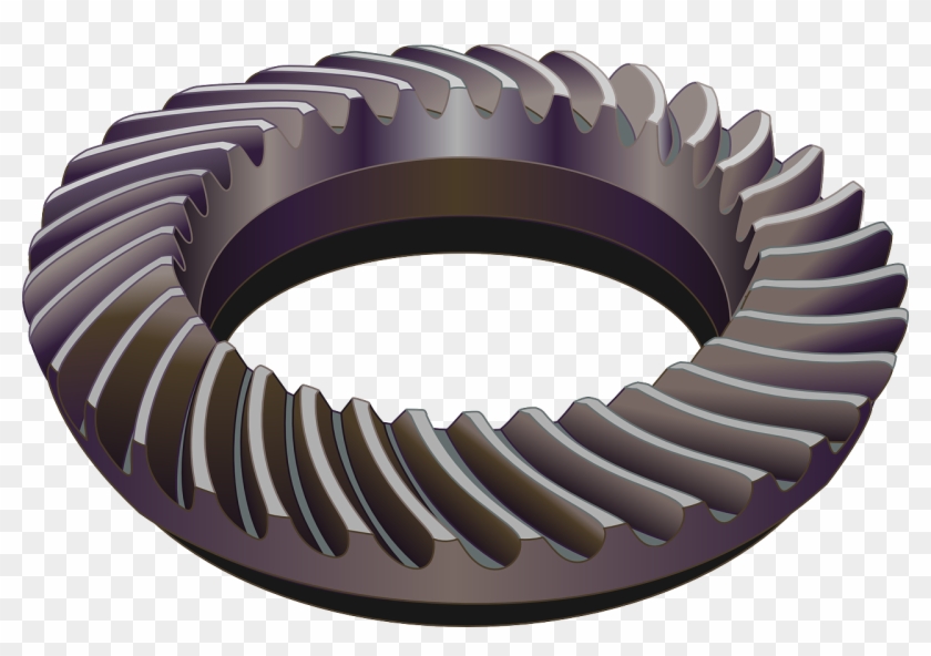 Gears Spiral Bevel Gears Png Image - Bevel Gear On Shaft, Transparent ...