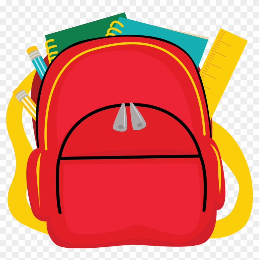 School Bag Backpack Clip Art - School Bag Clipart Png, Transparent Png ...