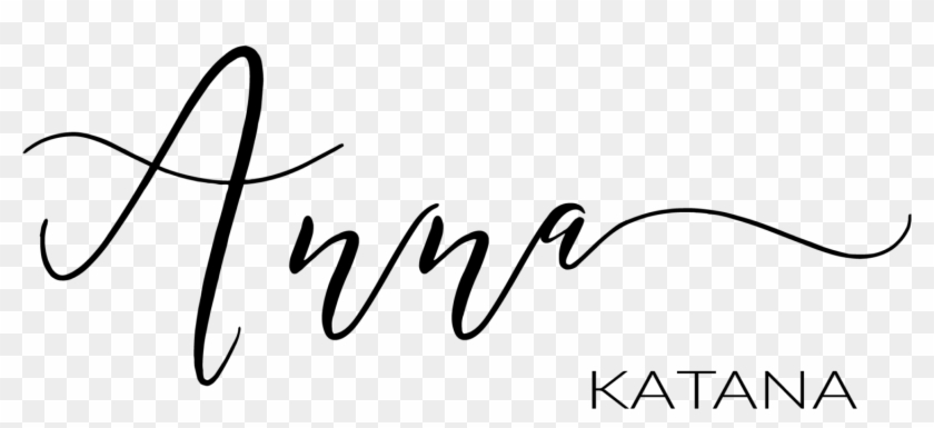 Cropped Anna Katana Logo 3 - Calligraphy, HD Png Download - 1500x839 ...
