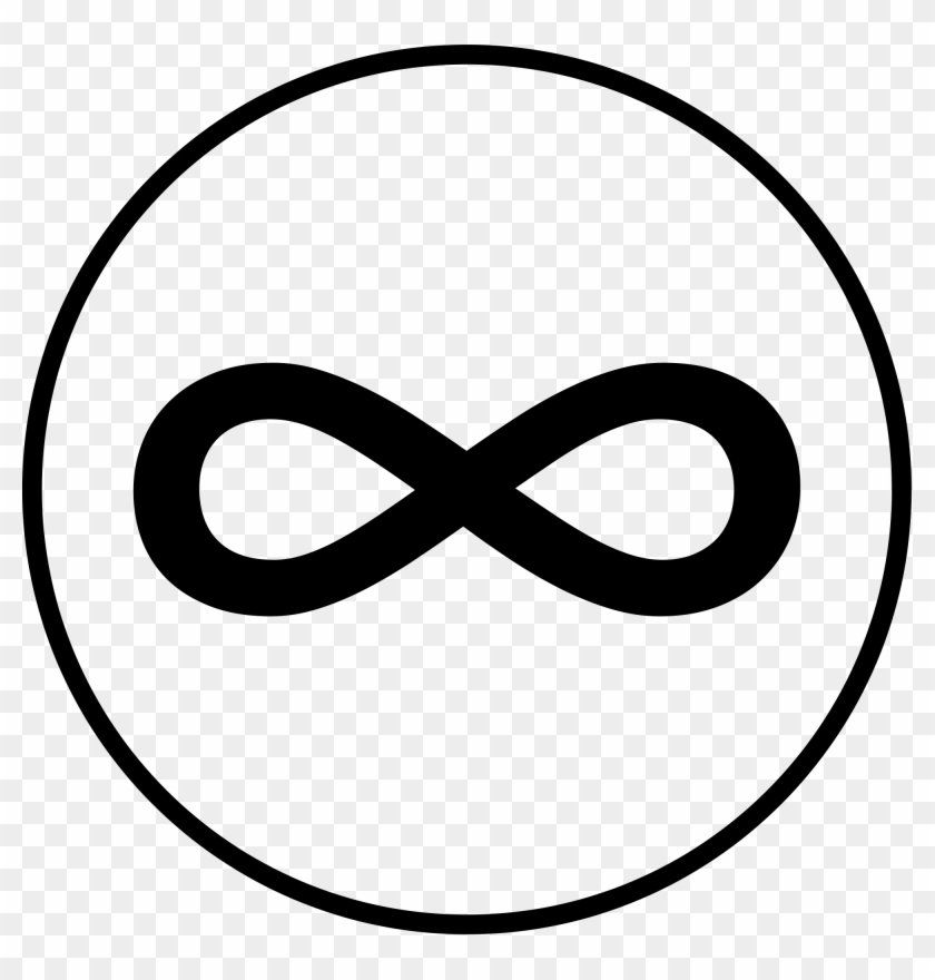 Infinity Symbol In Circle - Infinity In A Circle, HD Png Download ...