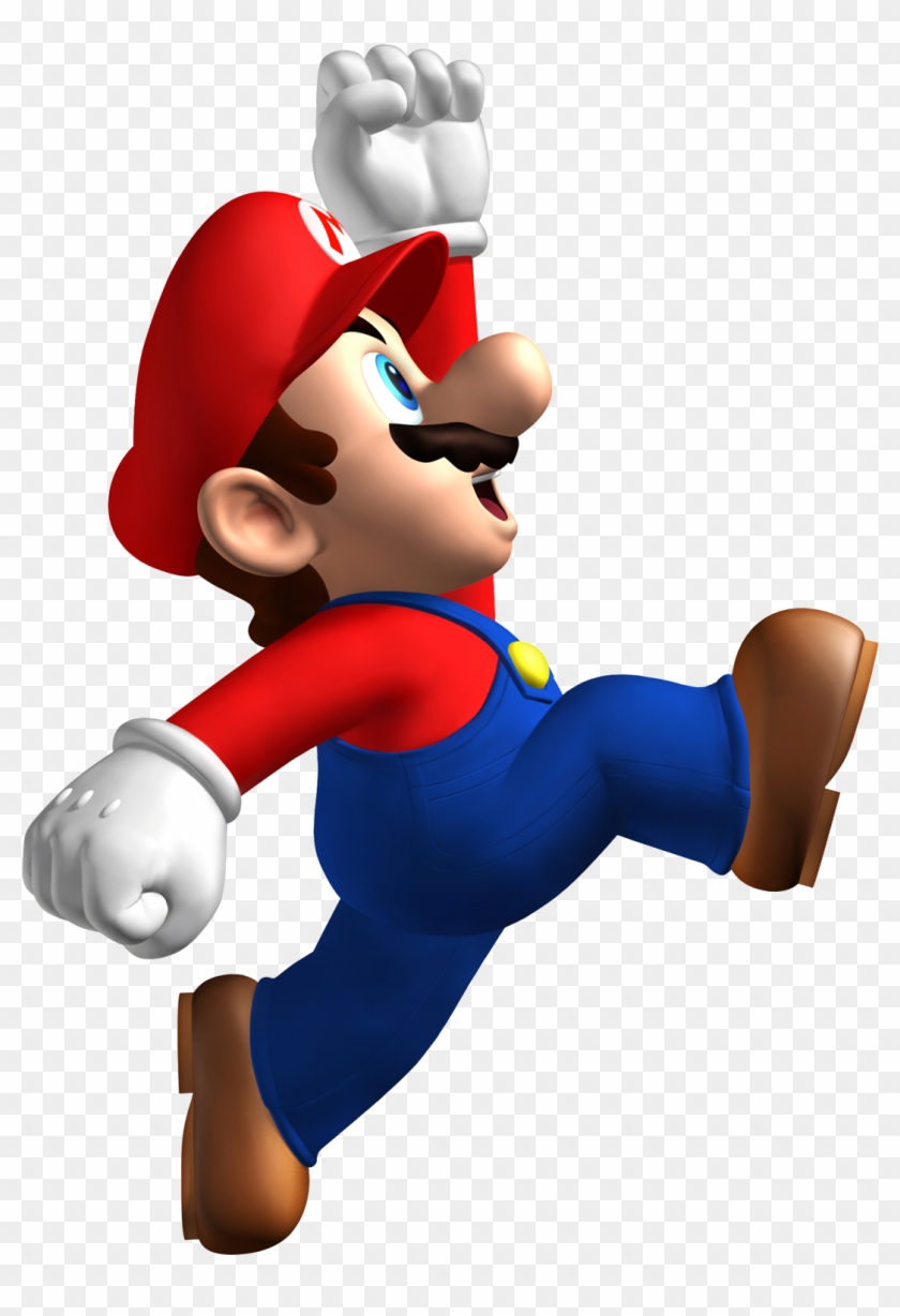 New Super Mario Bros - Super Mario Hitting Block, HD Png Download ...