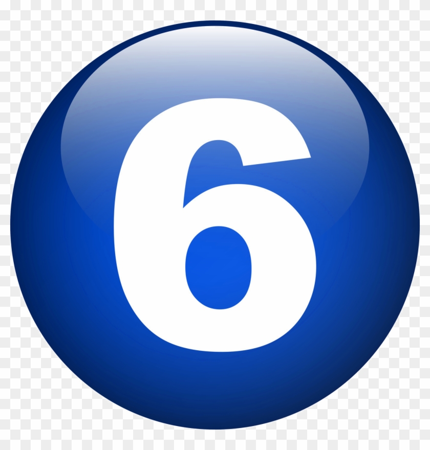 Number 6 Png - Blue Number 6 Png, Transparent Png - 1378x1378(#307280 ...