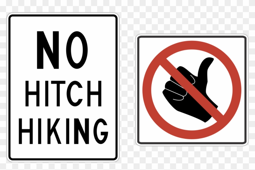 Us No Hitchhiking Signs - No Hitchhiking, HD Png Download - 1280x796 ...