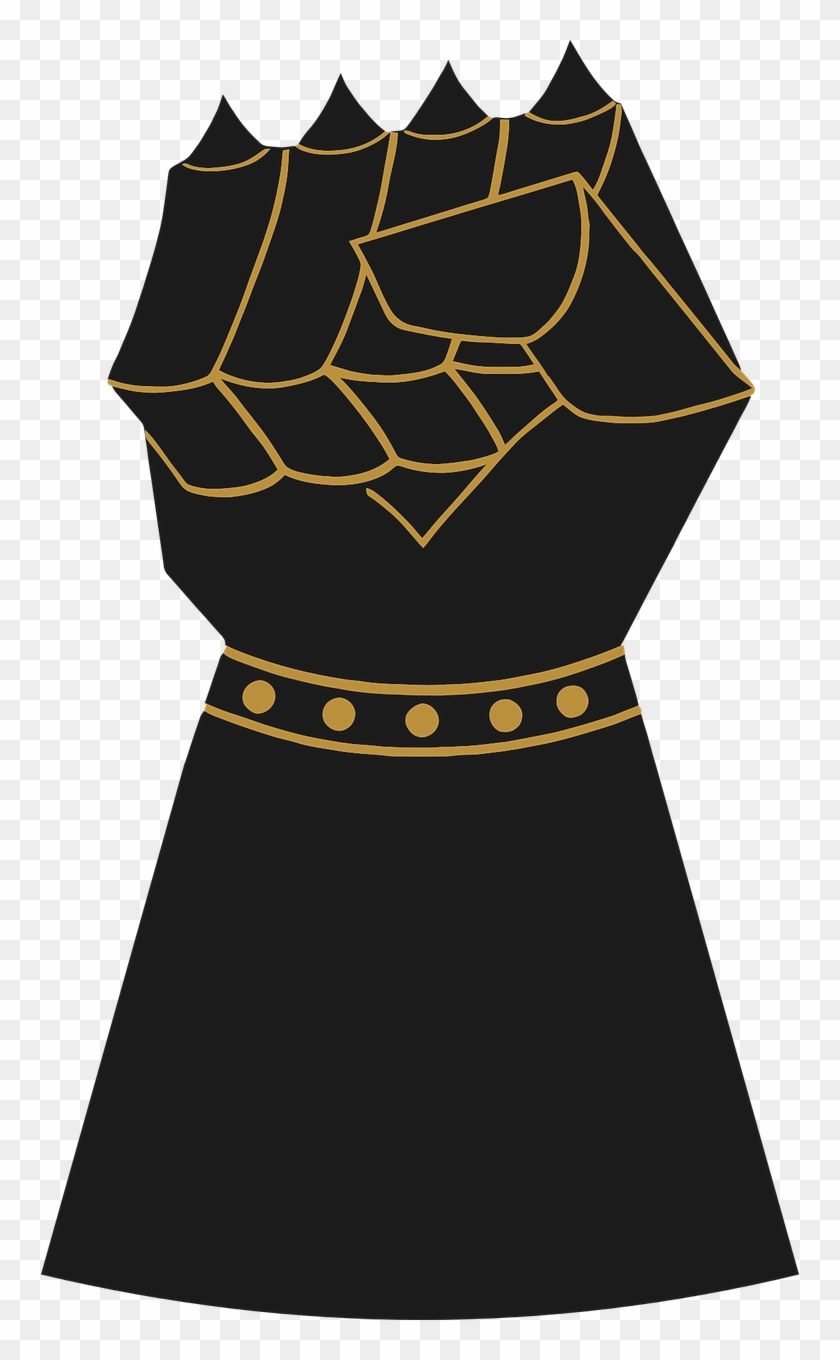 Arm Armored Battle Combat Fist Png Image - Gauntlet Fist, Transparent ...