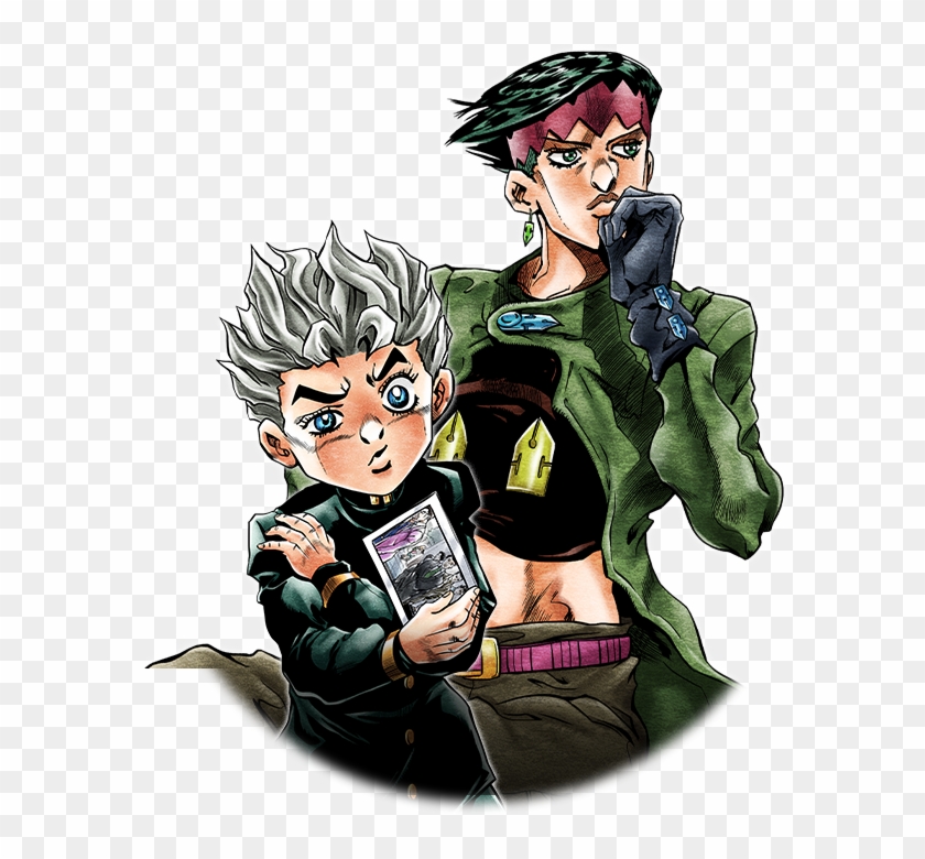 Unit Rohan Kishibe And Koichi Hirose - Cartoon, HD Png Download ...