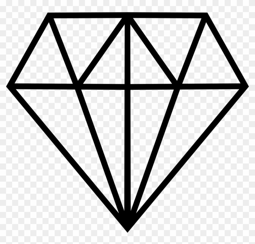 Png File Svg - Diamond Line Art Png, Transparent Png - 980x894(#3040759 ...