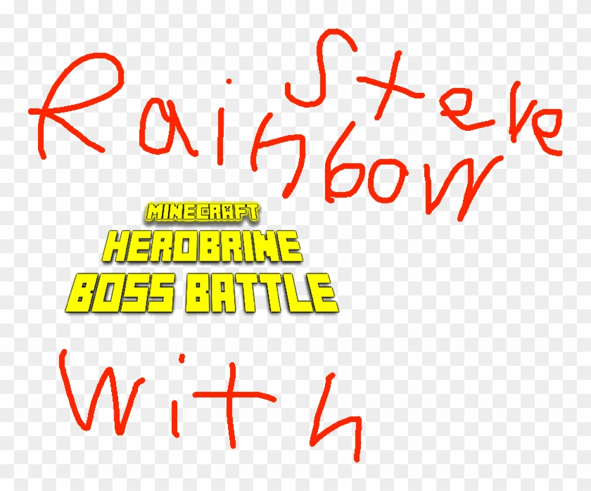 Boss Battle Rainbow Steve - Orange, HD Png Download - 759x618(#3058843 ...