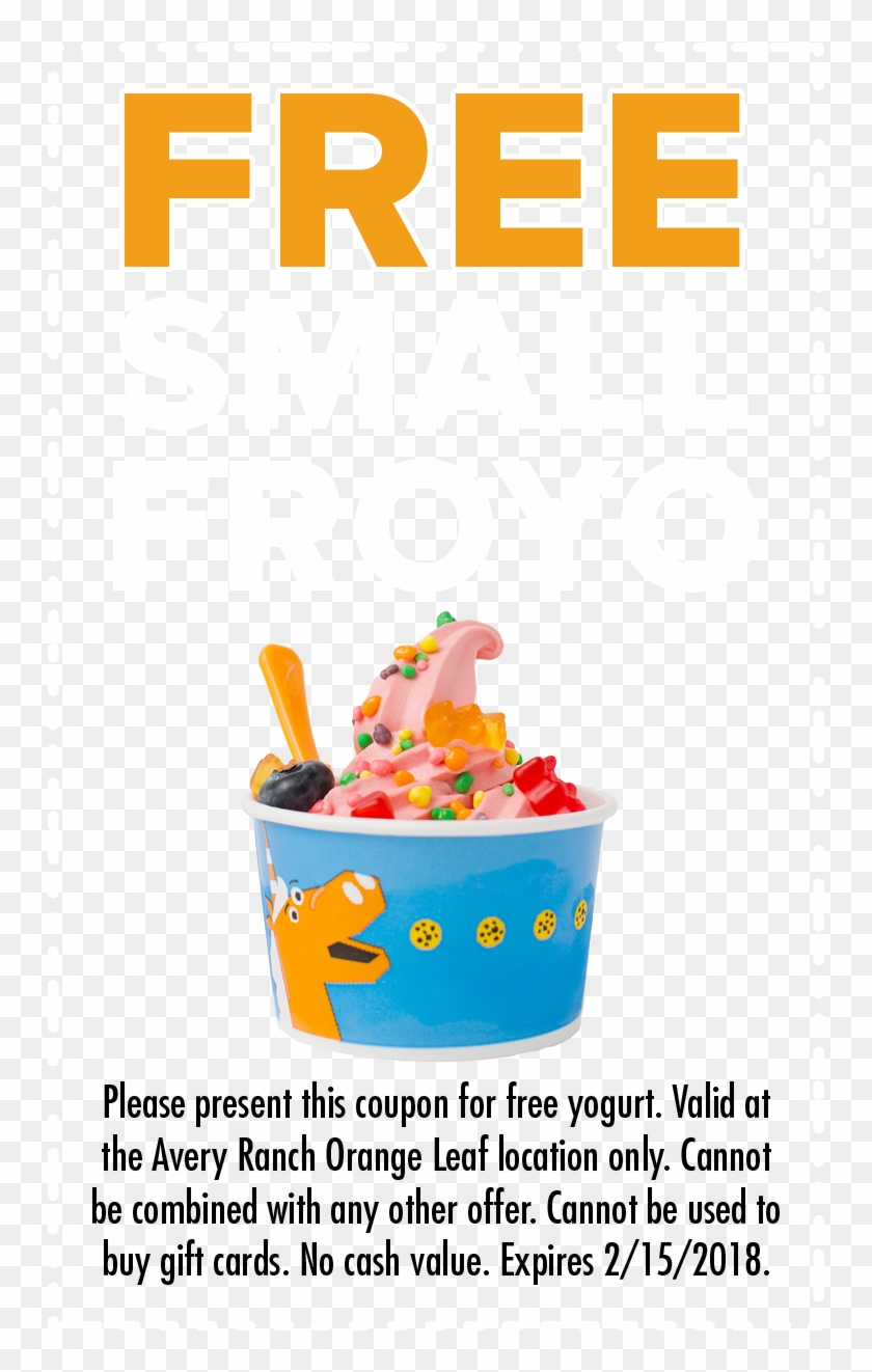 Show This Page To Receive Your Free Small Froyo - Cream, HD Png ...