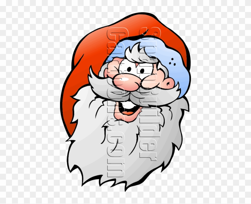Santa Head Shot Mascot - Illustration, HD Png Download - 600x600 ...