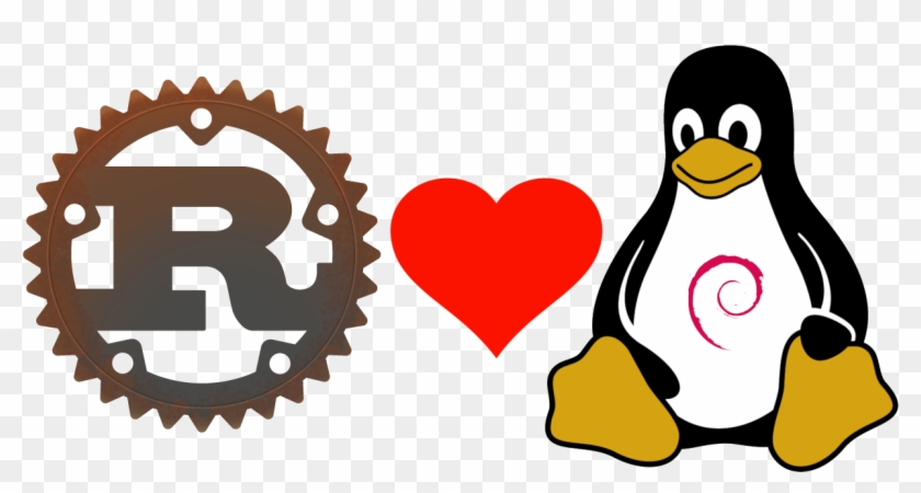 /images/rust Love Tux - Rust Language Logo, HD Png Download - 1240x620 ...