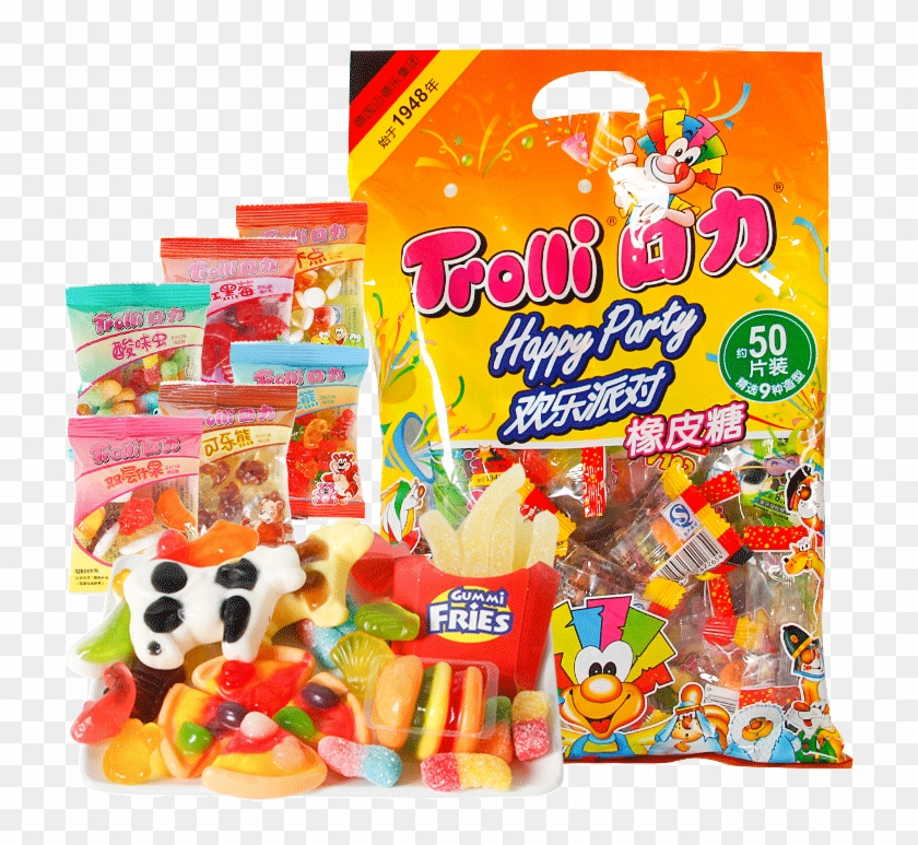 Trolli Hamburger Gum Candy Marshmallow 500gqq Sugar - Trolli, HD Png ...