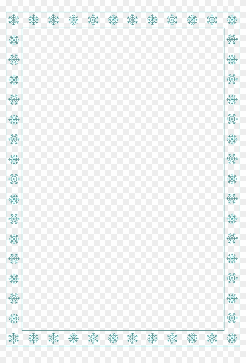 Snowflake Page Border Clip Art