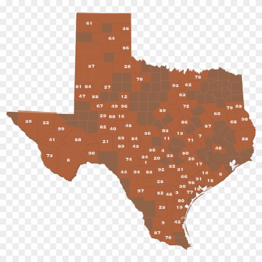 Water Conservation Districts And The Aquifers - Texas Map Png ...