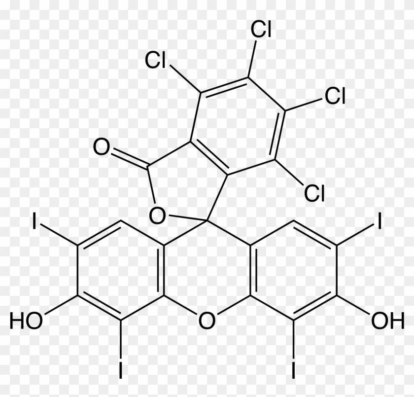 File - Rosebengalskeletal - Rose Molecules, HD Png Download - 1620x1466 ...