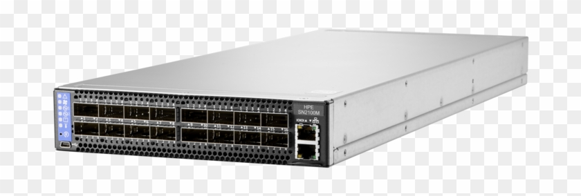 Hpe Storefabric Sn2100m Switch Left Facing - Server, HD Png Download ...