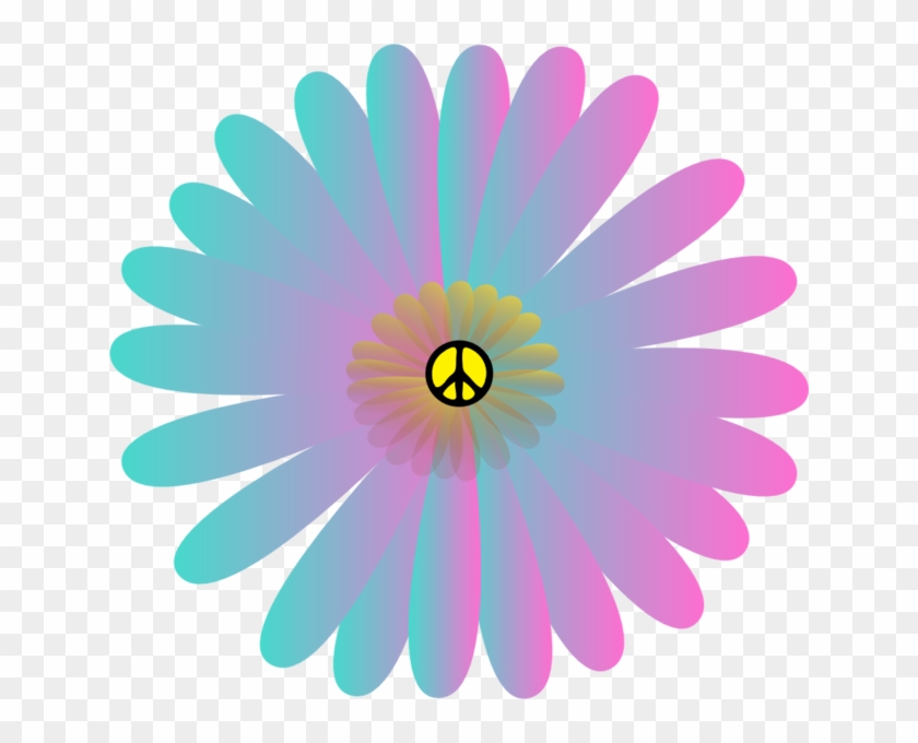 Peace Sign Flower - Png Transparent Background Cricut, Png Download ...
