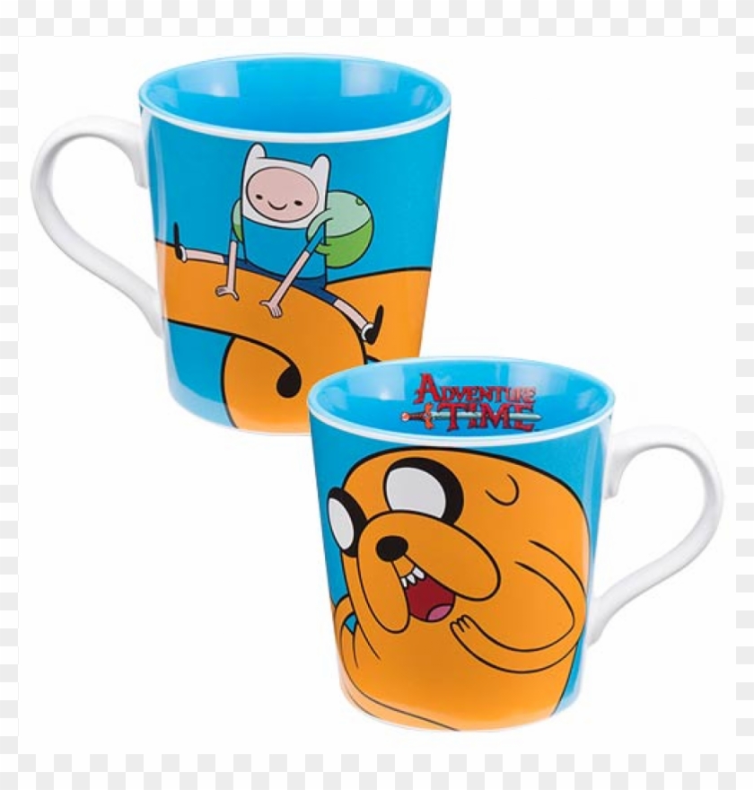 Finn And Jake Adventure Time - Coffee Cup, HD Png Download - 1000x1231 ...