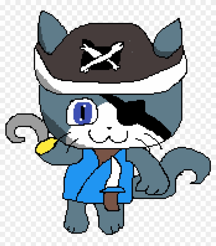 Pirate Cat - Cartoon, HD Png Download - 1200x1200(#3175704) - PngFind