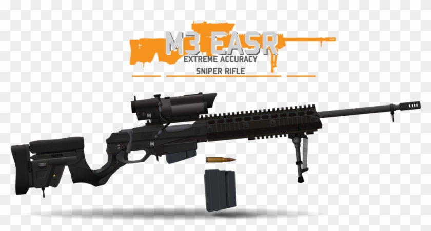 M Extreme Accuracy Rifle By Afterskies Gunco - M 3 Rifle, HD Png ...