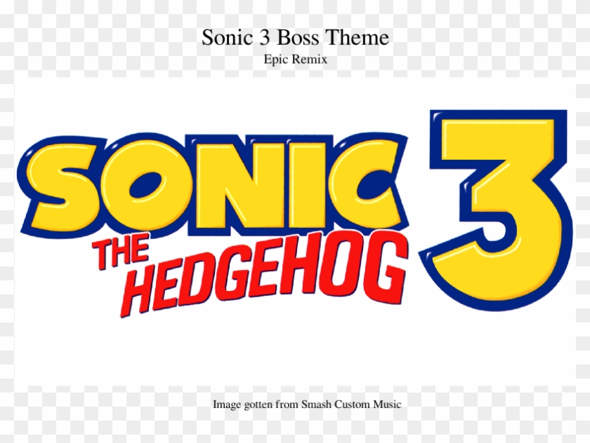 Sonic 3 Boss Theme Sheet Music 1 Of 7 Pages - Sonic The Hedgehog 3 ...