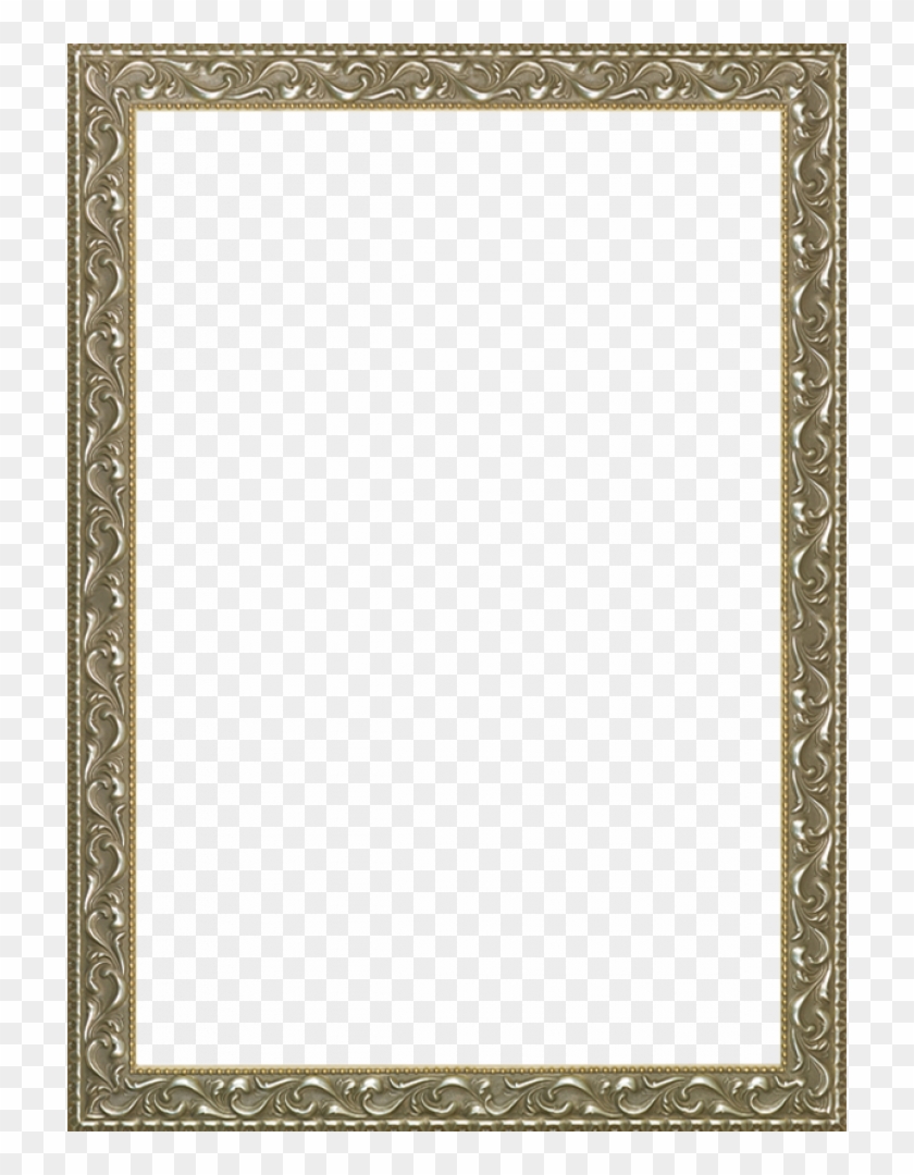 Rococo Silver - Picture Frame, HD Png Download - 716x1000(#3195685 ...
